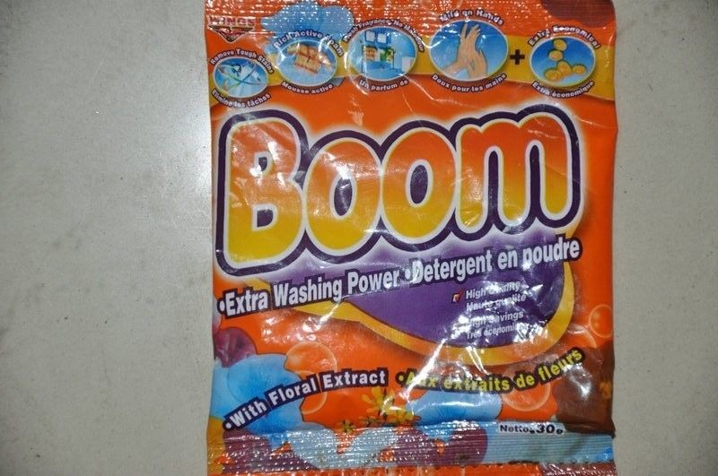Boom detergent washing powder